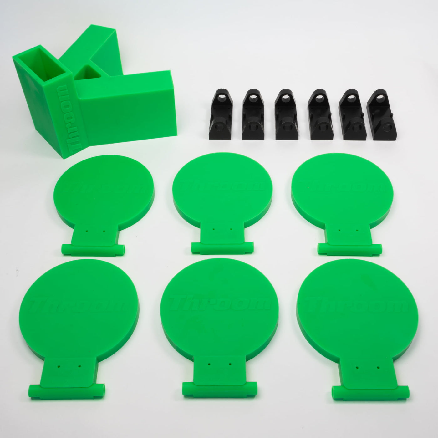 NEW Throom® Dueling Tree Kit (6 - 6" round plates, 6 brackets, 1 alpha ...